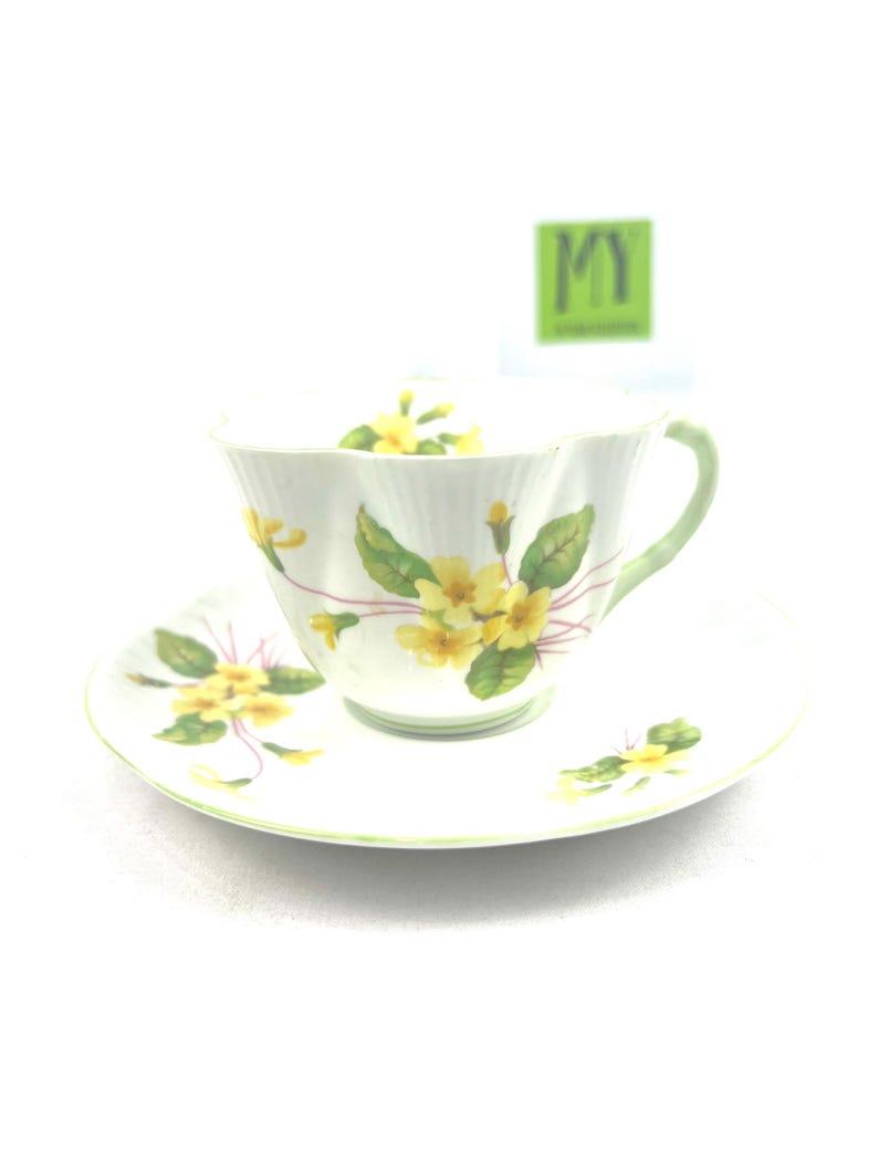 Vintage Cup and Saucer - Shelley Fine Bone China Primrose - Made in ...
