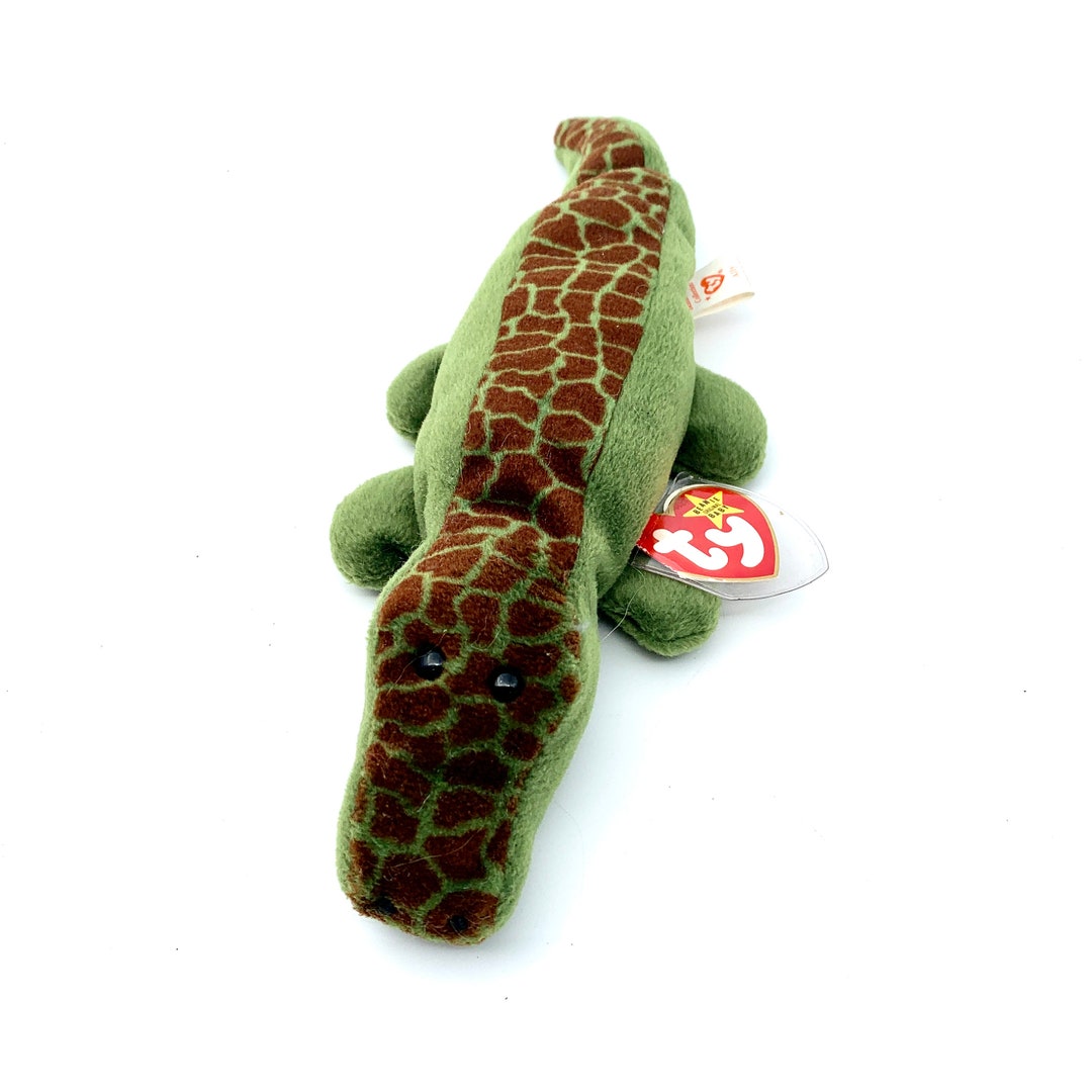 Vintage 1993 Ally the Alligator Beanie Baby - Discontinued Toy ...