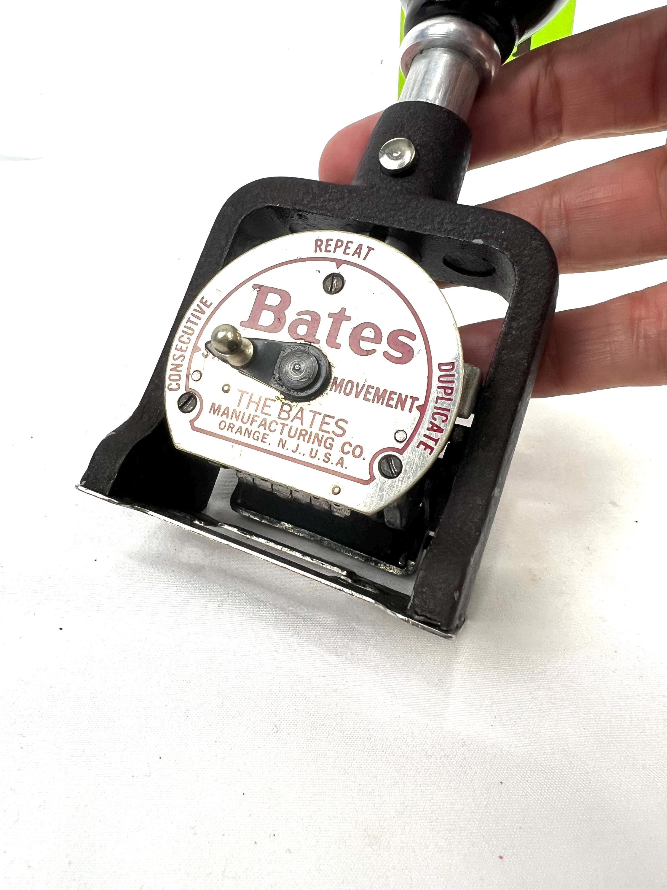 Vintage Bates Numbering Machine: 6-wheel Stamp, Office Decor - Etsy
