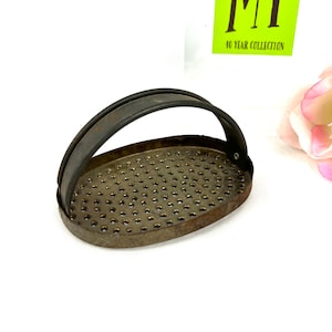 Antique Kitchen Gadget - Oval Metal Hand Held Grater - Tenderizer ...