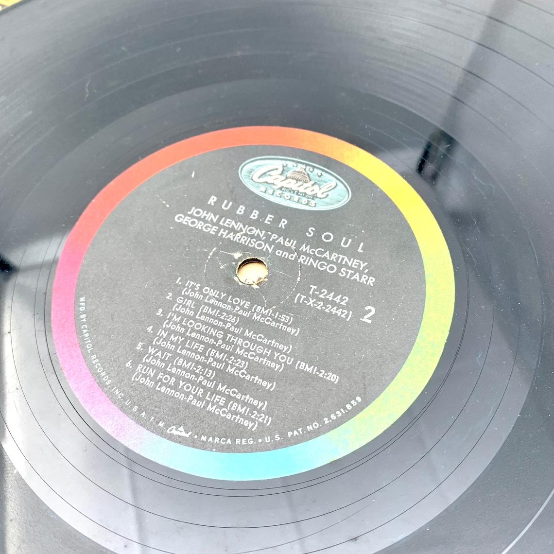 The Beatles Rubber Soul Vinyl LP Record Capitol Records 1965 - Etsy