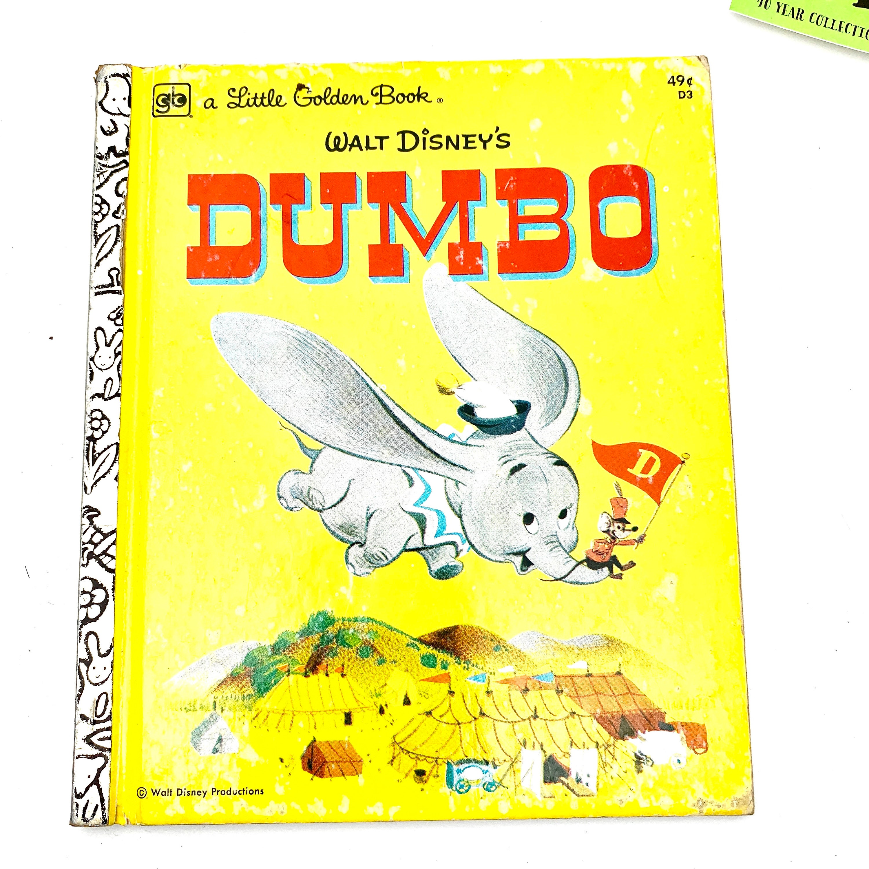 1976 Walt Disneys Dumbo Hard Cover Book a Little Golden Book | Etsy