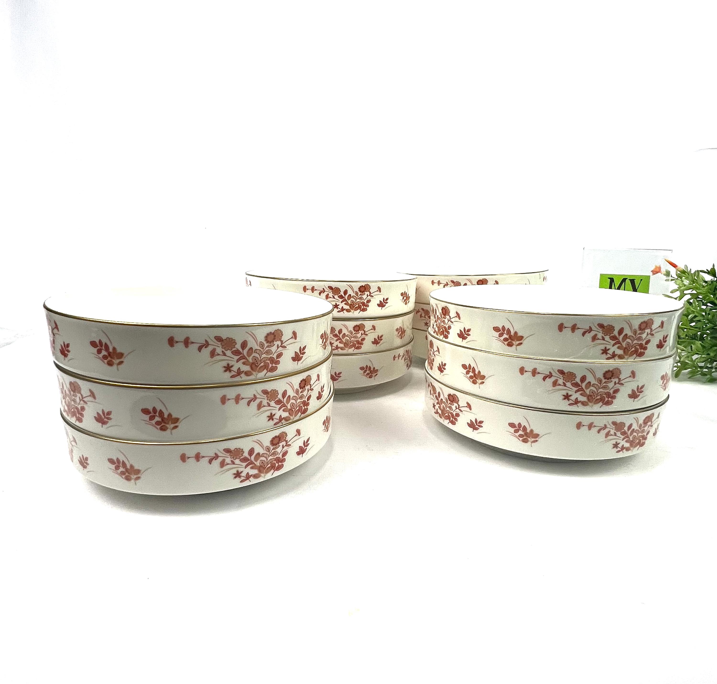 Vintage Mikasa Eastwind Bone China Coupe Fruit Dessert Bowl: Rust ...