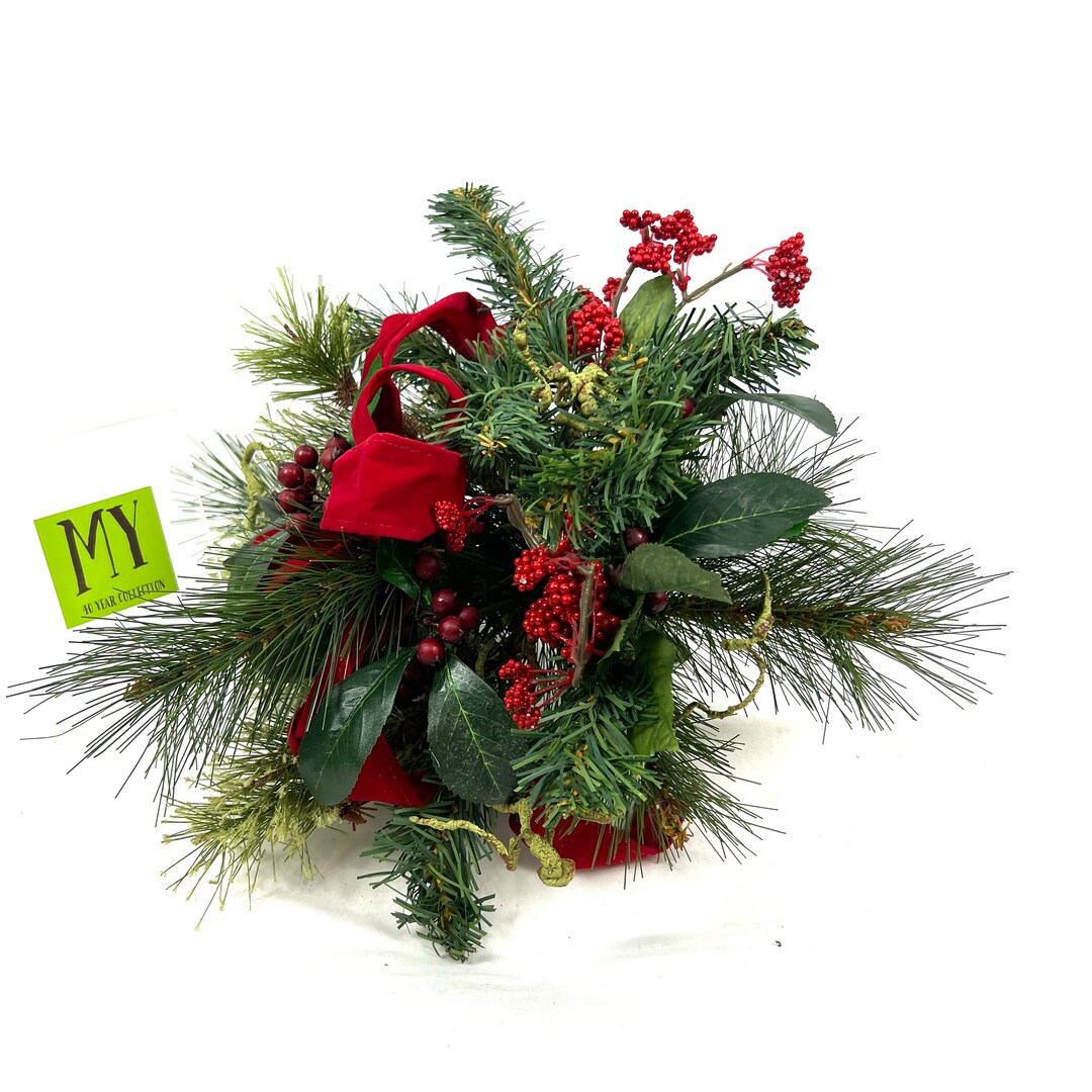 Vintage Christmas Pick, Artificial Christmas Flower Arranging Pick ...