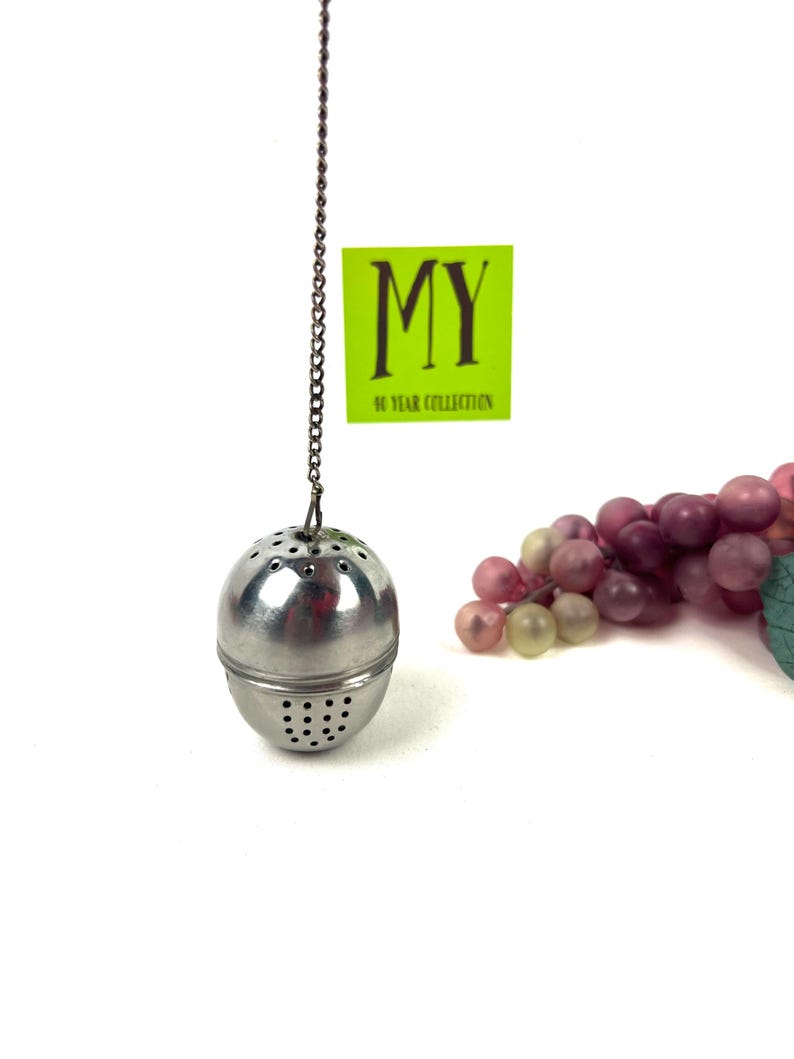 Vintage Stainless Steel Tea Infuser: Oval Loose Leaf Strainer - Etsy