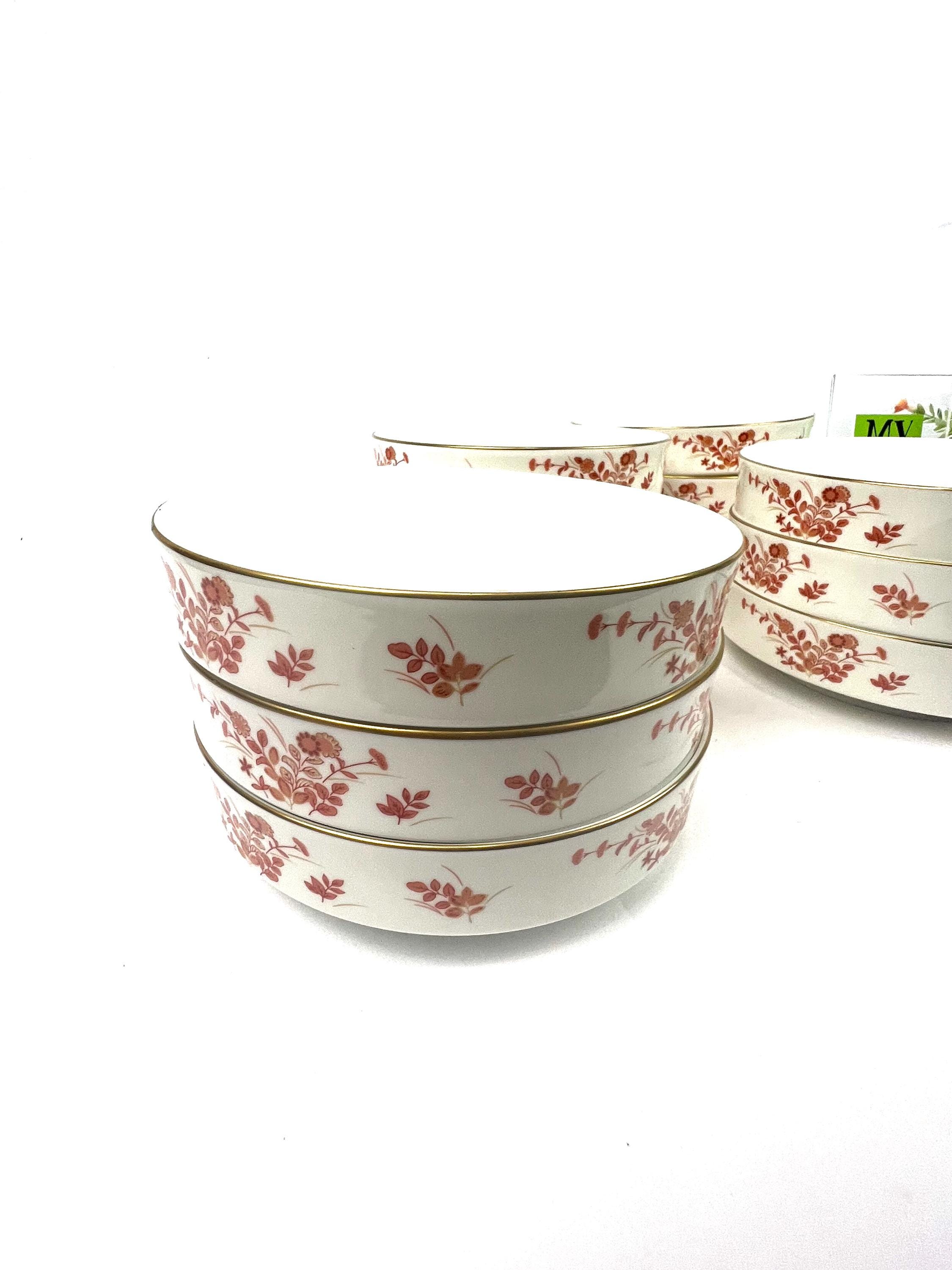 Vintage Mikasa Eastwind Bone China Coupe Fruit Dessert Bowl: Rust ...