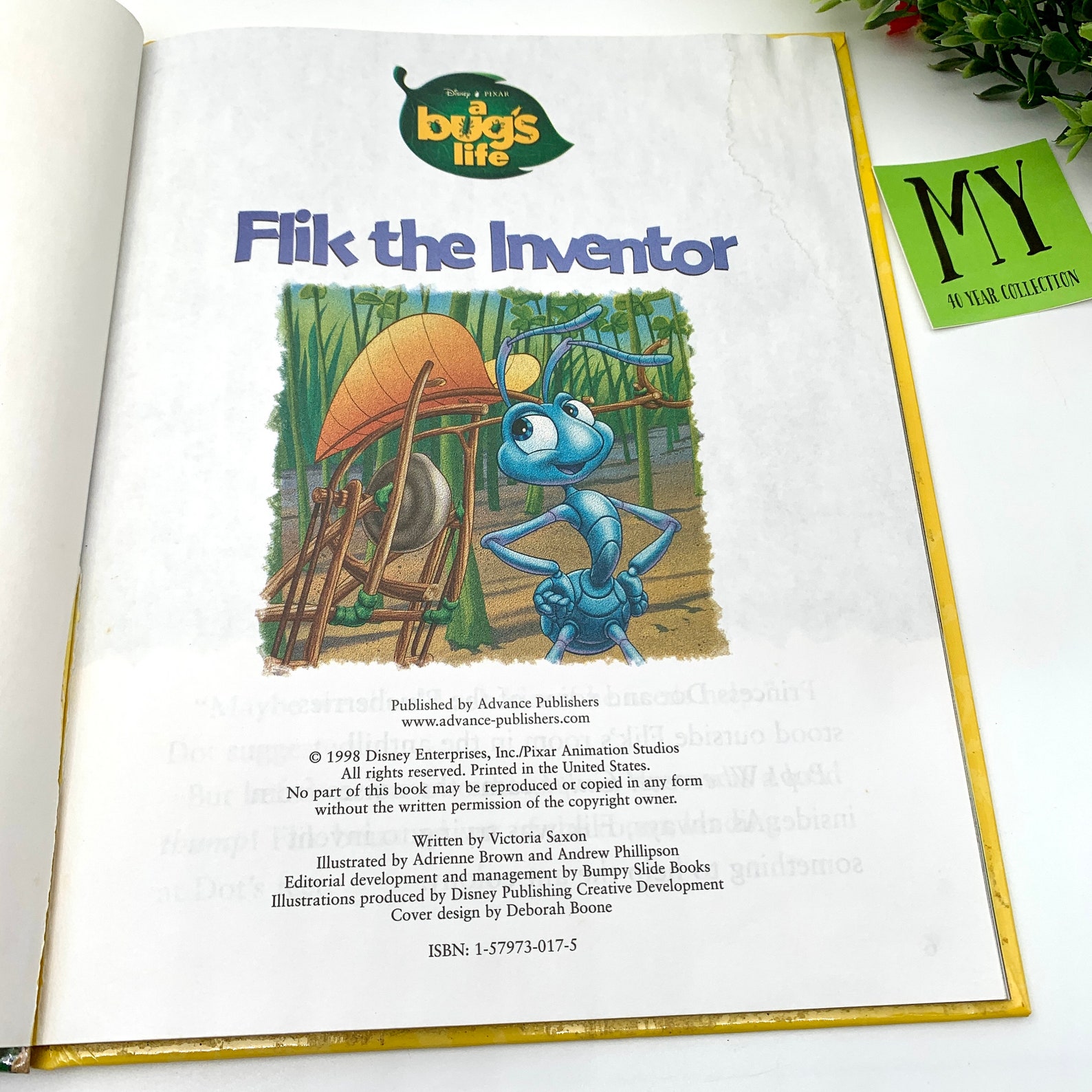 1998 Flik the Inventor A Bug's Life Volume 1 Hardcover - Etsy