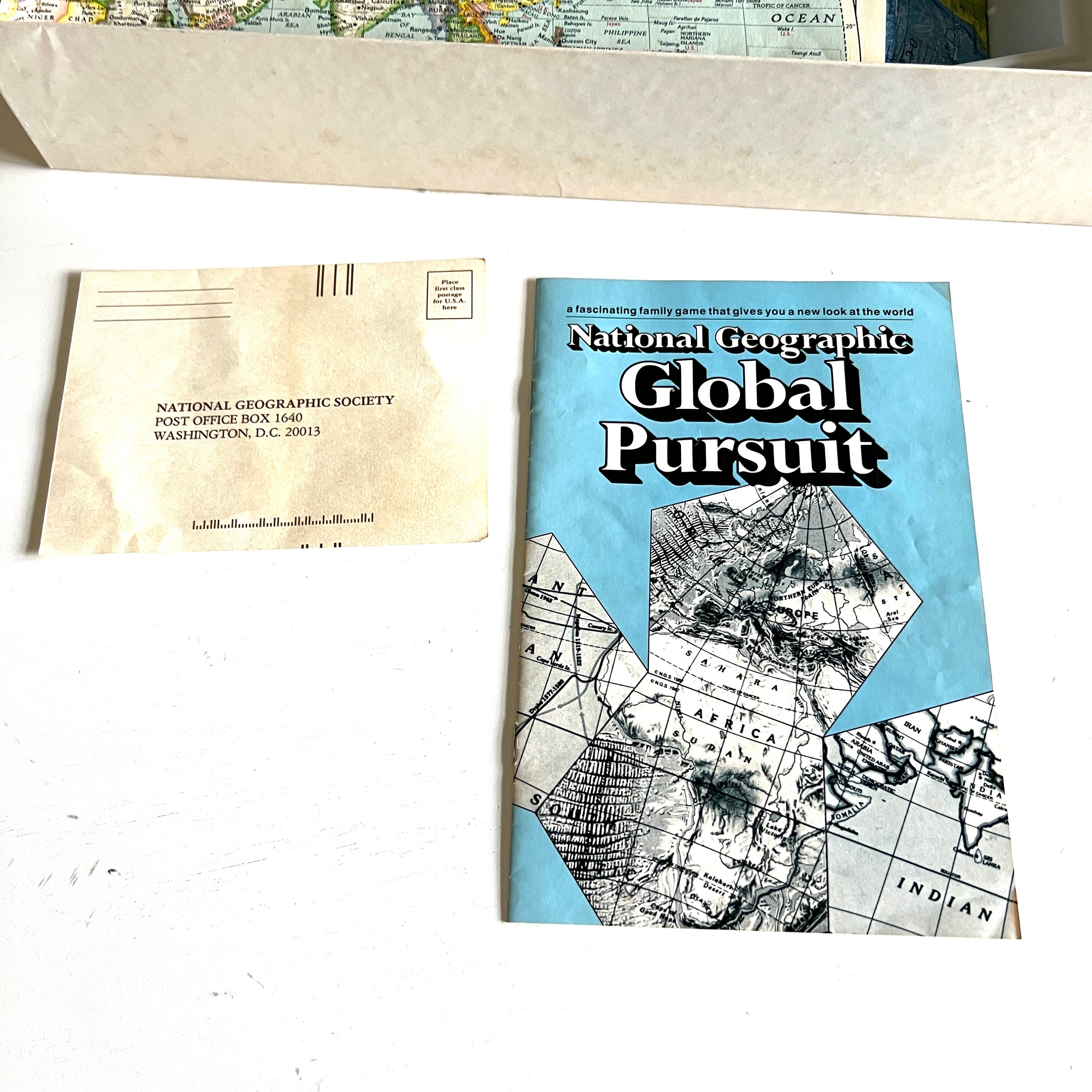 Vintage 1987 National Geographic Global Pursuit Trivia Board - Etsy
