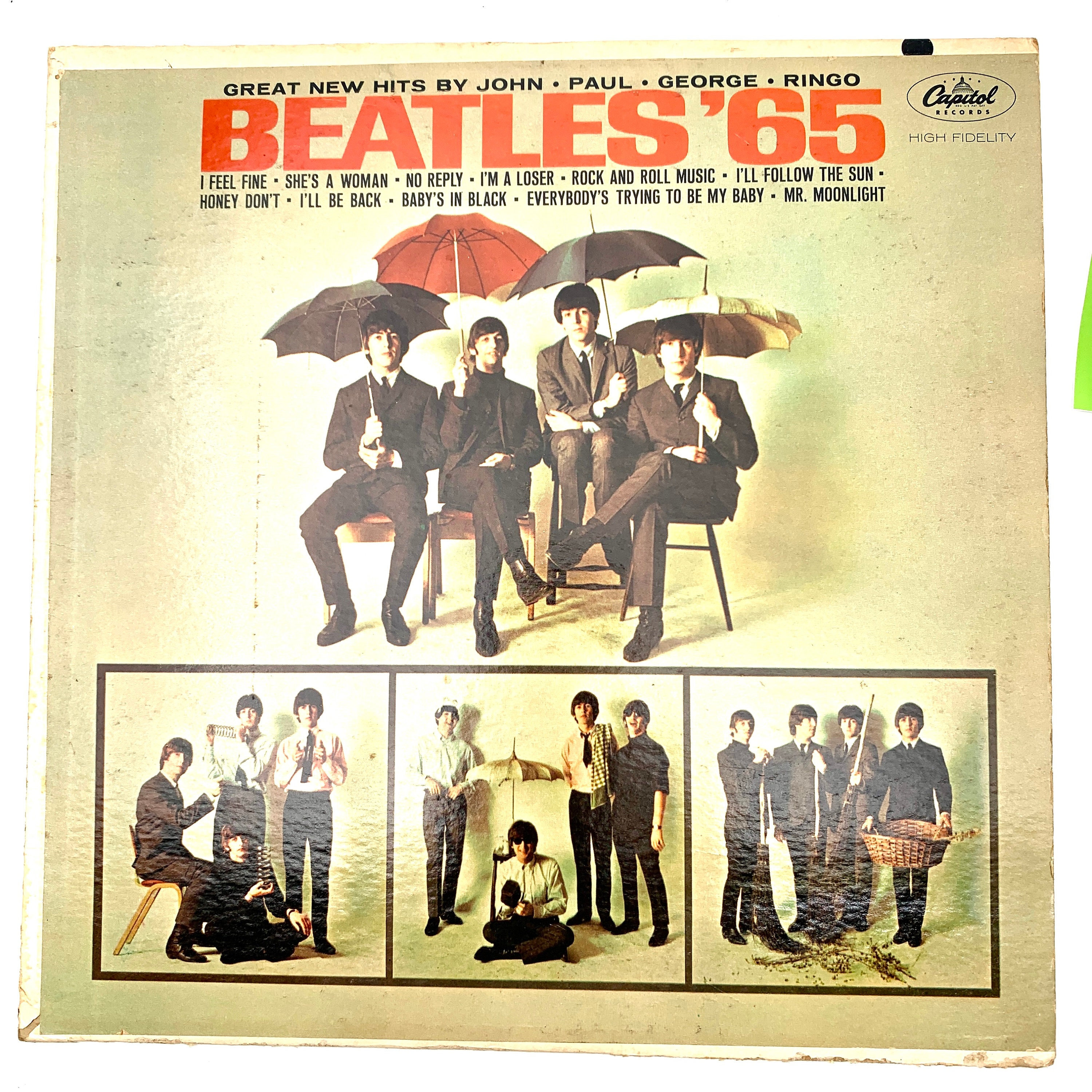 The Beatles '65 Vinyl LP Record Capitol Records 1964 Collectible Vinyl ...