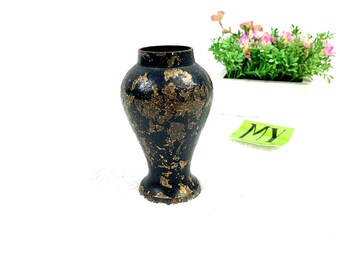 Black Distressed Vase - Etsy