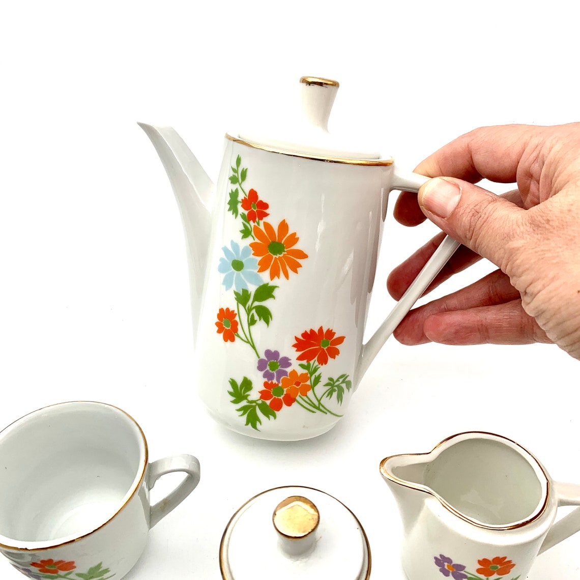 Vintage Demitasse Tea Cup Set for Six Chai Tea Set - Etsy