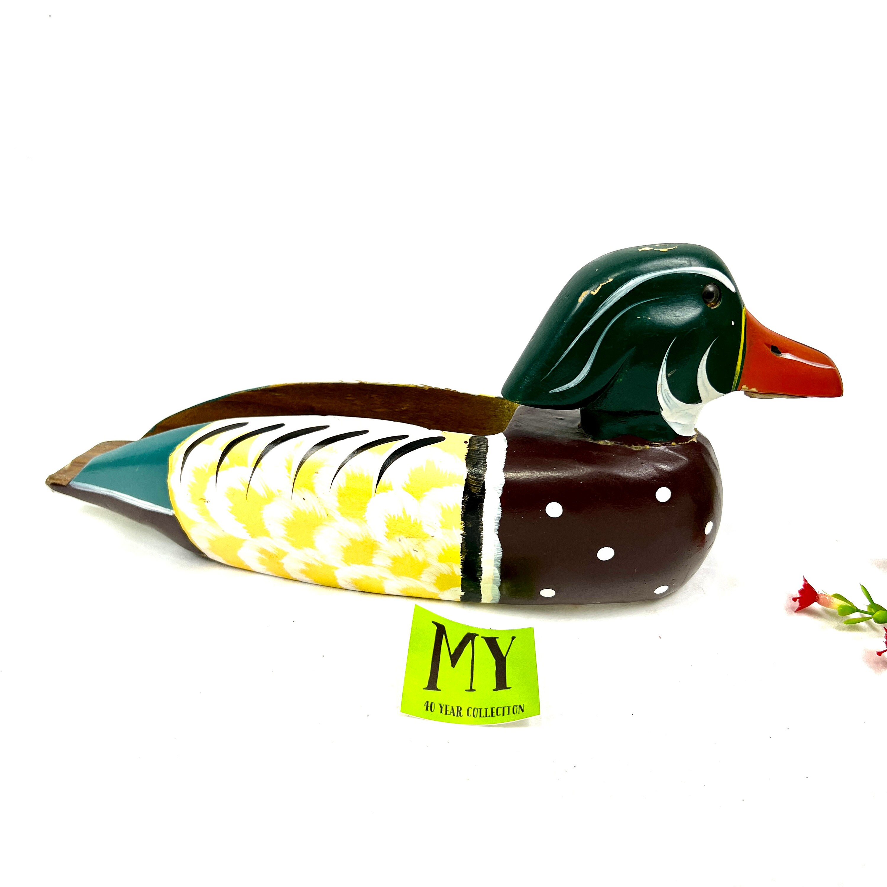 Vintage Wooden Handpainted Duck Decoy Rustic Mallard Duck - Etsy