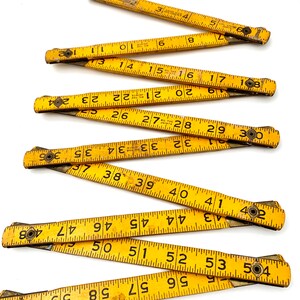 Vintage Columbia No 072 Eagle Rule Mfg Folding Ruler Collapsable ...