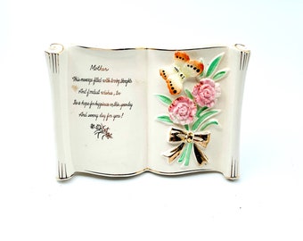 Ceramic Open Book | Etsy