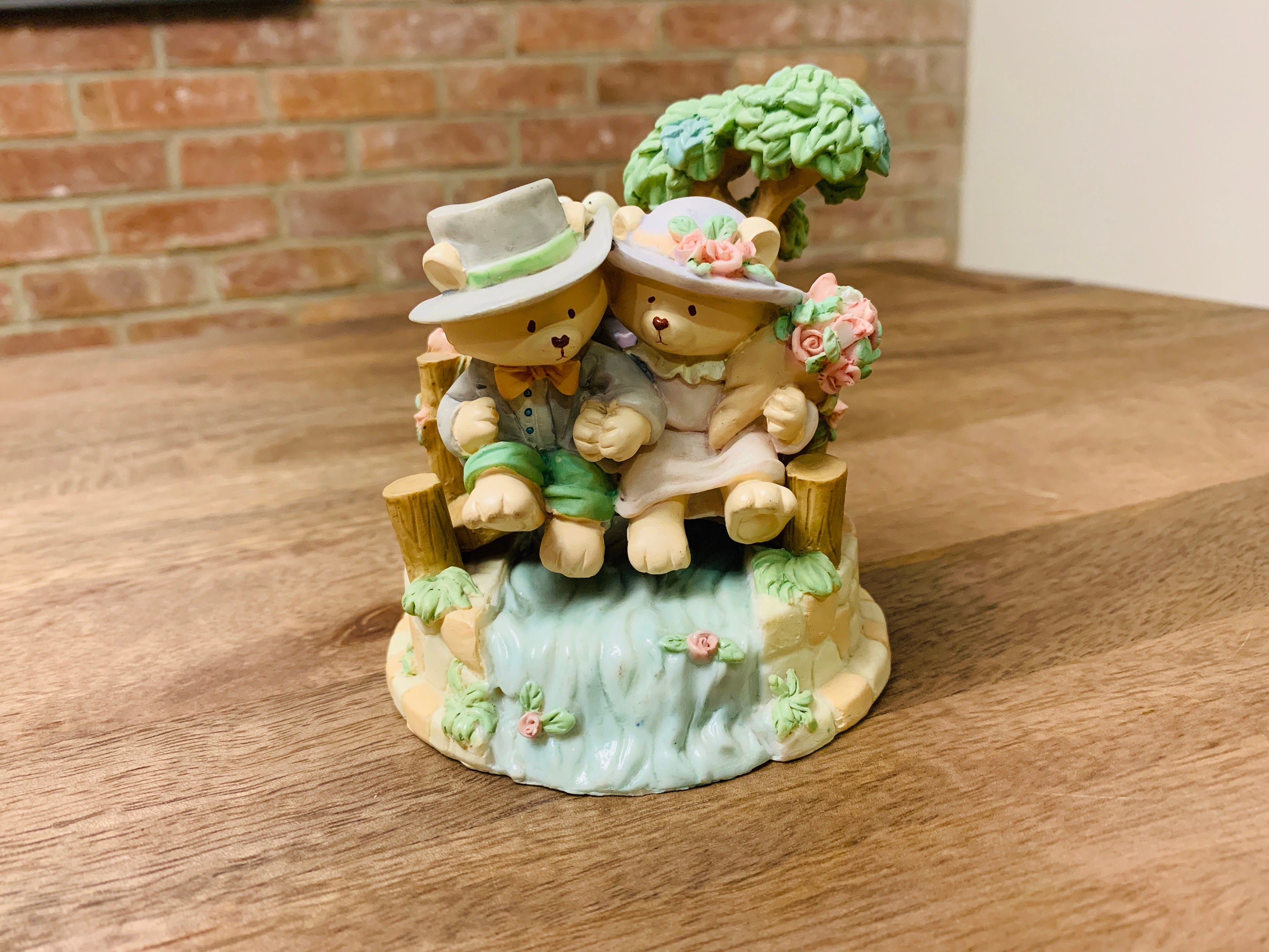 Vintage Bear Figurine Resin Figurine Collectible Bear | Etsy