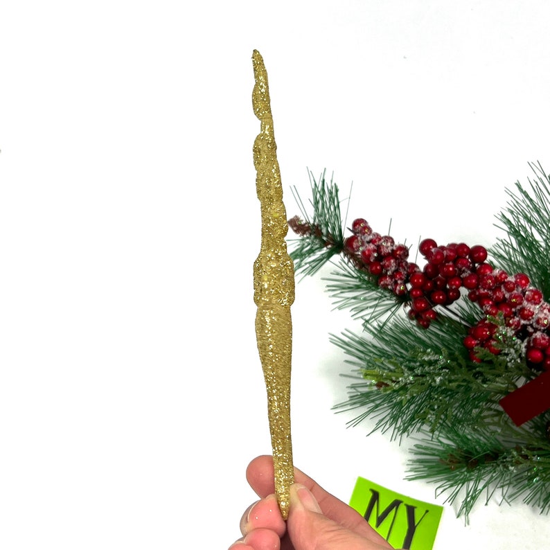 Vintage Gold Sparkle Scroll Horns Reindeer With Shawl Ornament ...