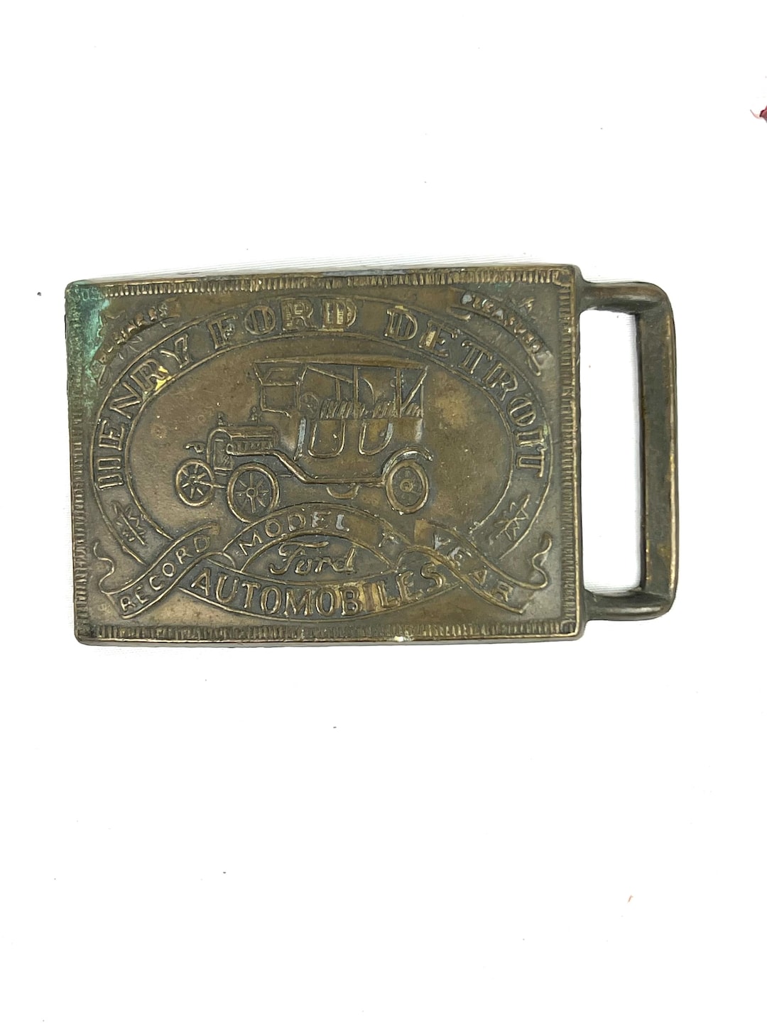 Vintage Belt Buckle - Henry Ford Detroit Brass Belt Buckle Model T ...