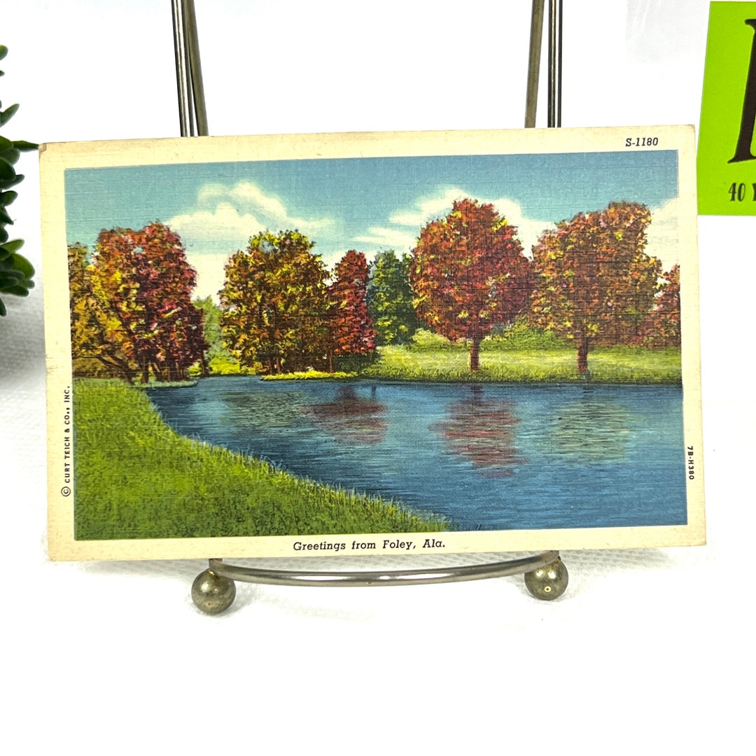 Vintage Postcard - Greetings From Foley Alabama - Used - Posted 1949 ...