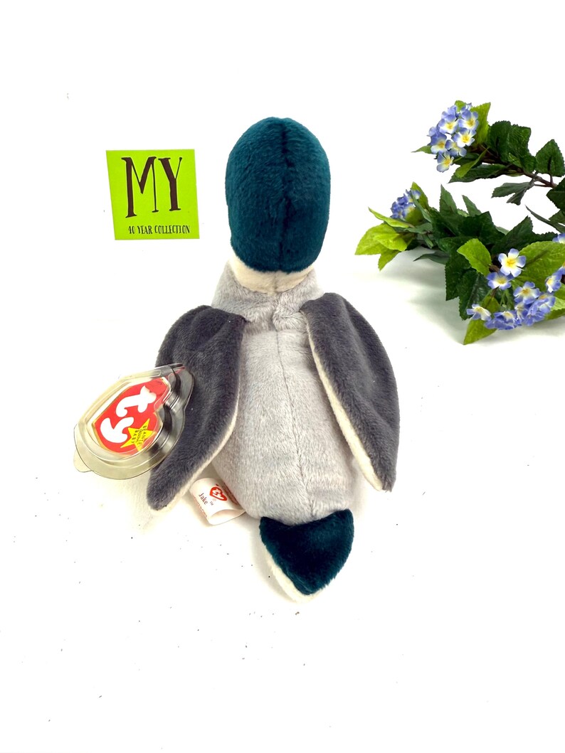 Ty Beanie Baby Jake Mallard Duck 1997 Retired Plush Collectible Toy ...