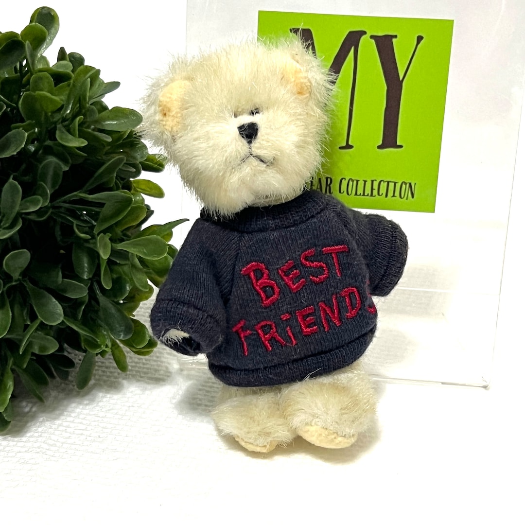 Vintage Boyds Bears Mini Plush Bear - Best Friends Message - Blue ...