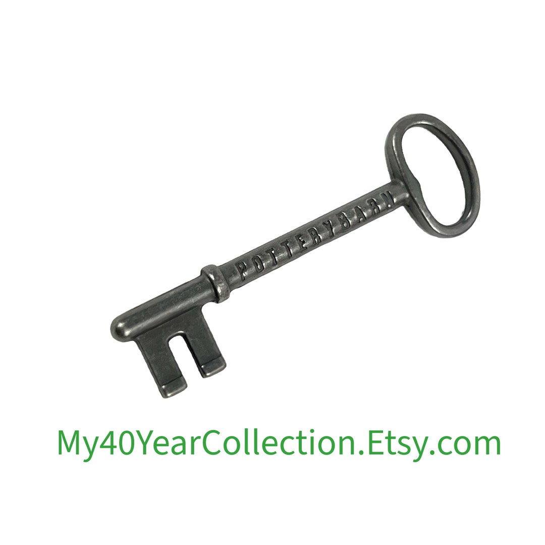 Vintage Key - Pottery Barn Advertising - Gray Skeleton Key - Prop ...