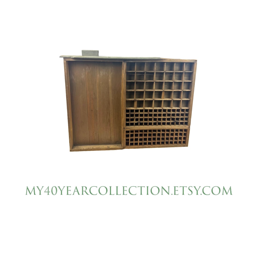 Vintage Printers Tray Drawer - Rustic Wooden Shadowbox Tray Drawer ...