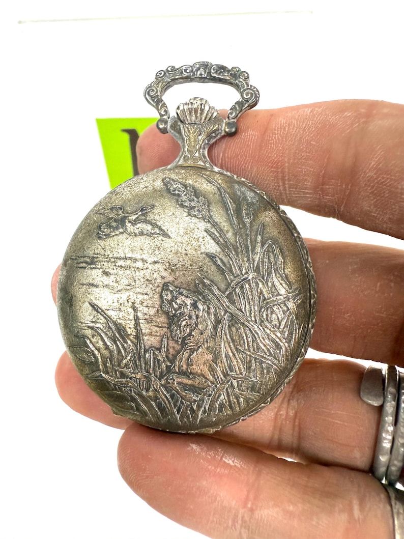 Vintage North Star 17 Jewel Pocket Watch in Andre Rivalle Silver Case ...