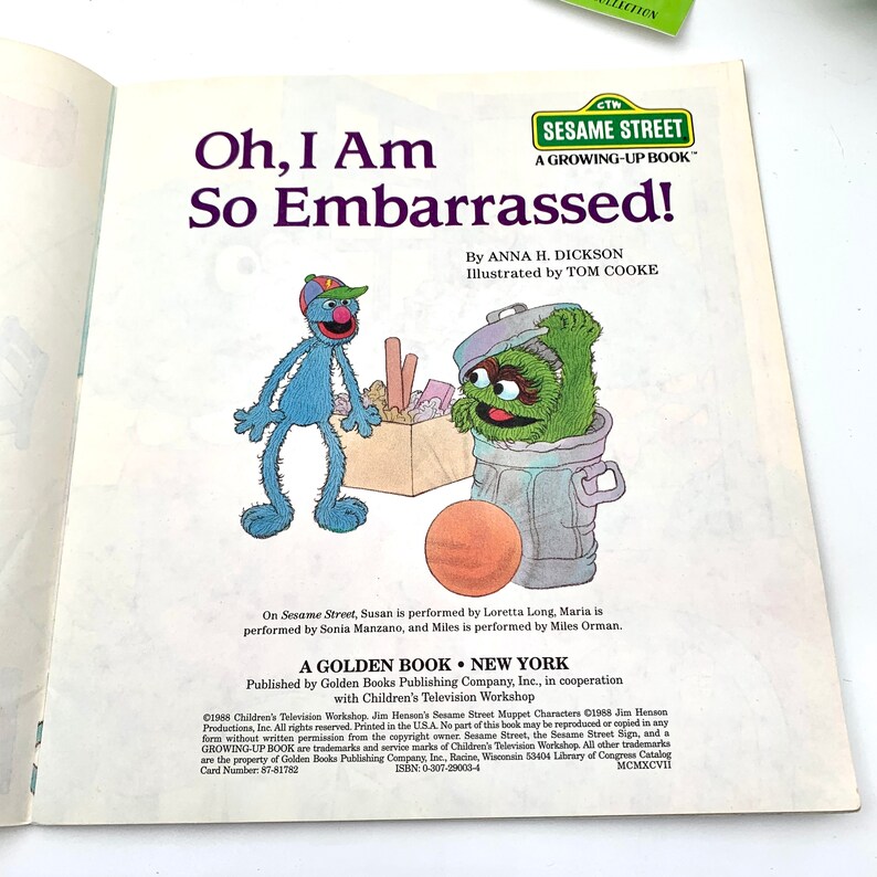 1997 Oh I Am so Embarrassed A Growing up Book by Anna - Etsy