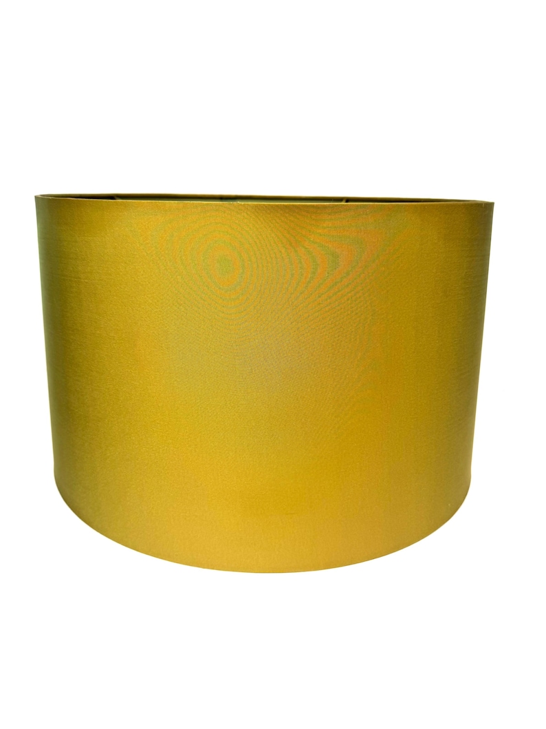 Vintage Mustard Yellow Drum Lamp Shade Mid Century Modern Table Floor ...