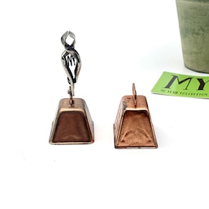 Pair of Vintage Mini Copper Bells Mini Cow Bells Fishing Bells Bells ...