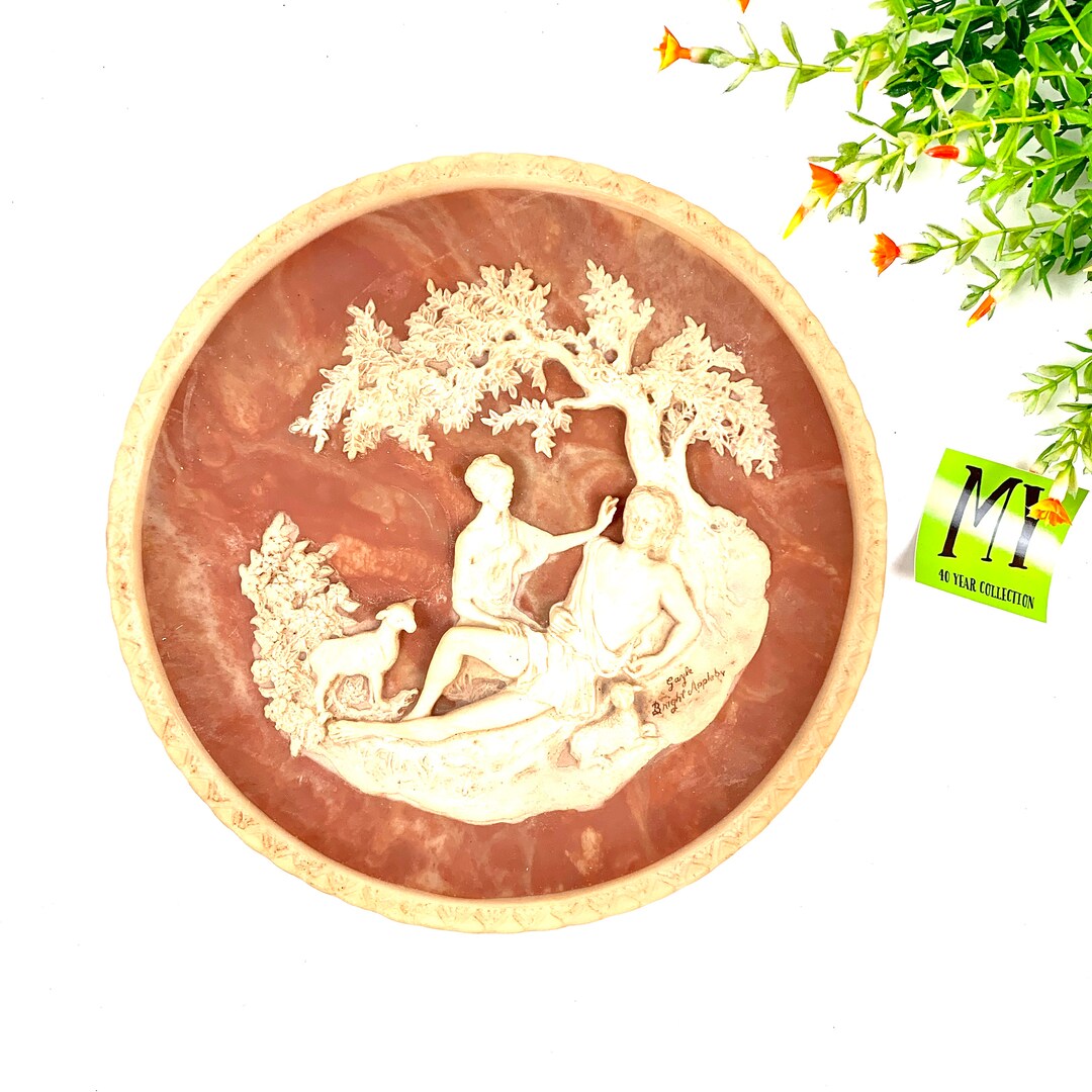 Beautiful Collectors Incolay Plate A Thing of Beauty by Gayle Brightly ...