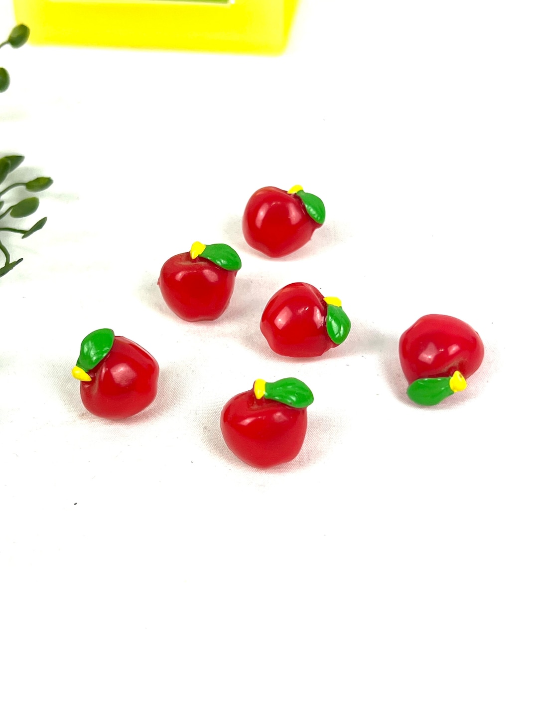 Vintage Plastic Wall Tack Pins - Red Plastic Apple Pin - Heart Peace ...