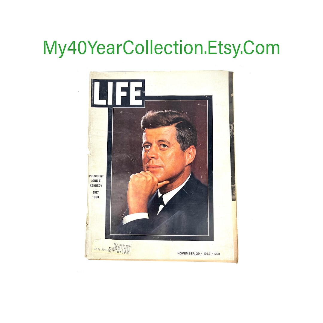 1963 LIFE Magazine: JFK Assassination Issue - November 29 - Etsy