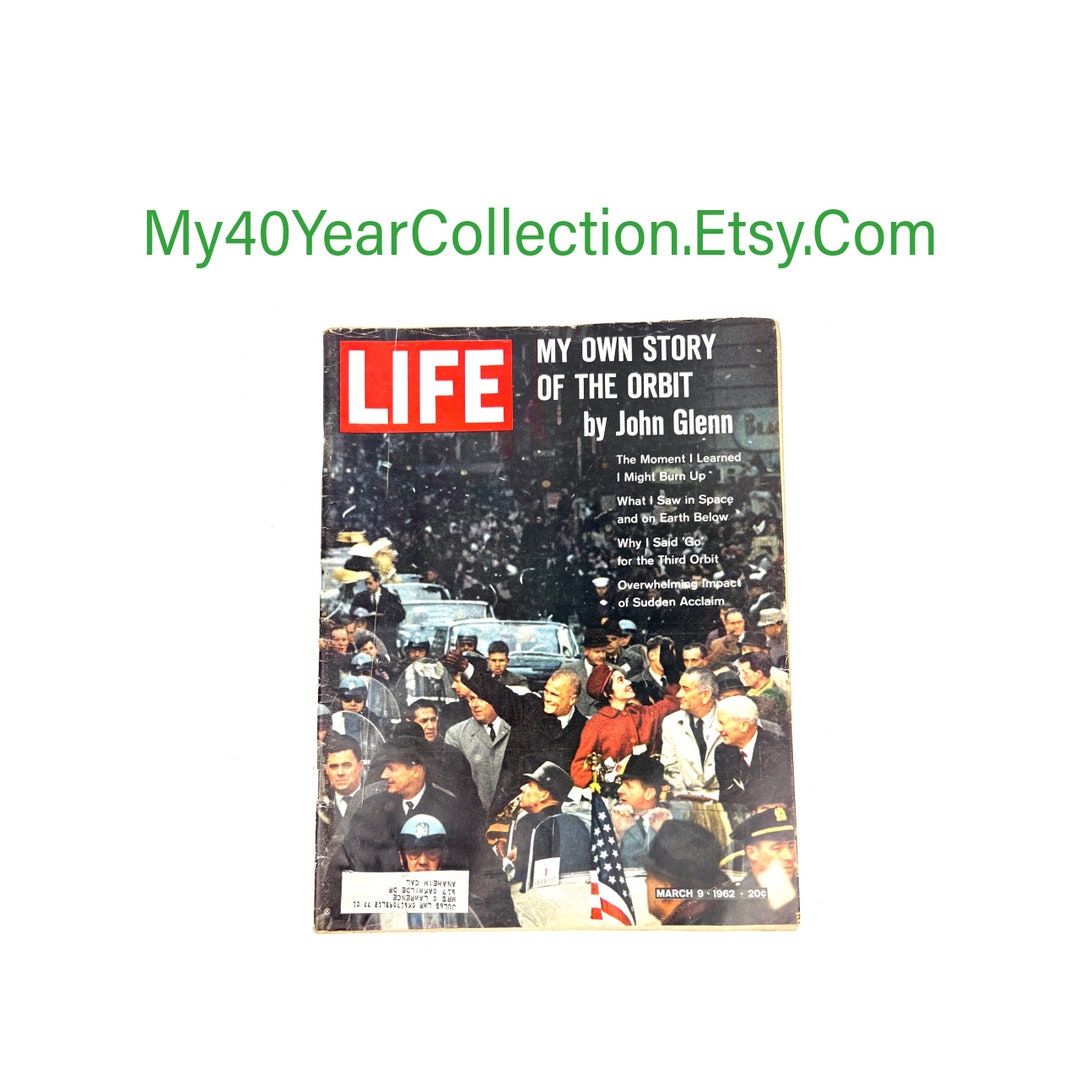 1962 LIFE Magazine: John Glenn's Orbit Story - Vintage Collectible - Etsy