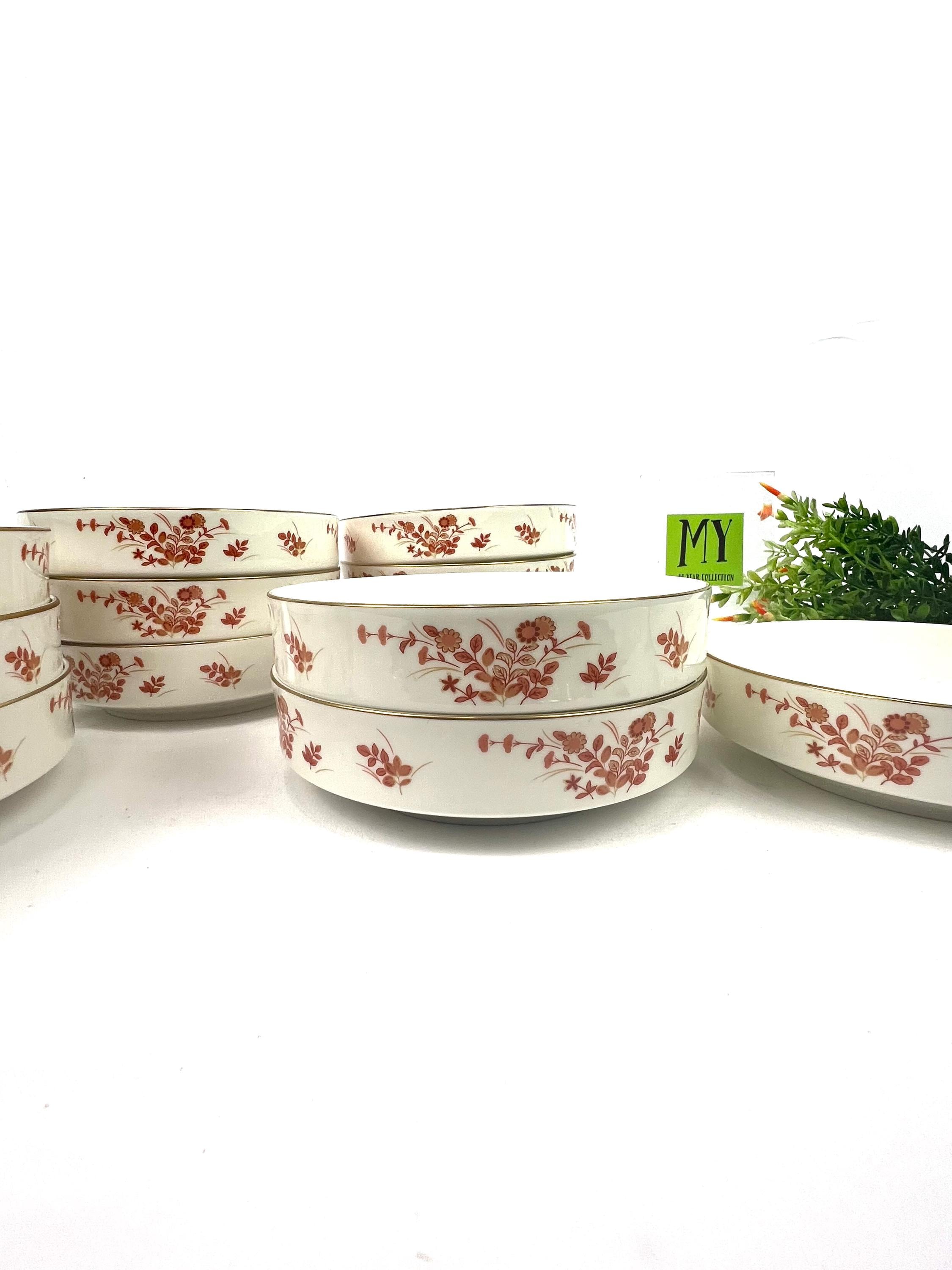 Vintage Mikasa Eastwind Bone China Coupe Fruit Dessert Bowl: Rust ...
