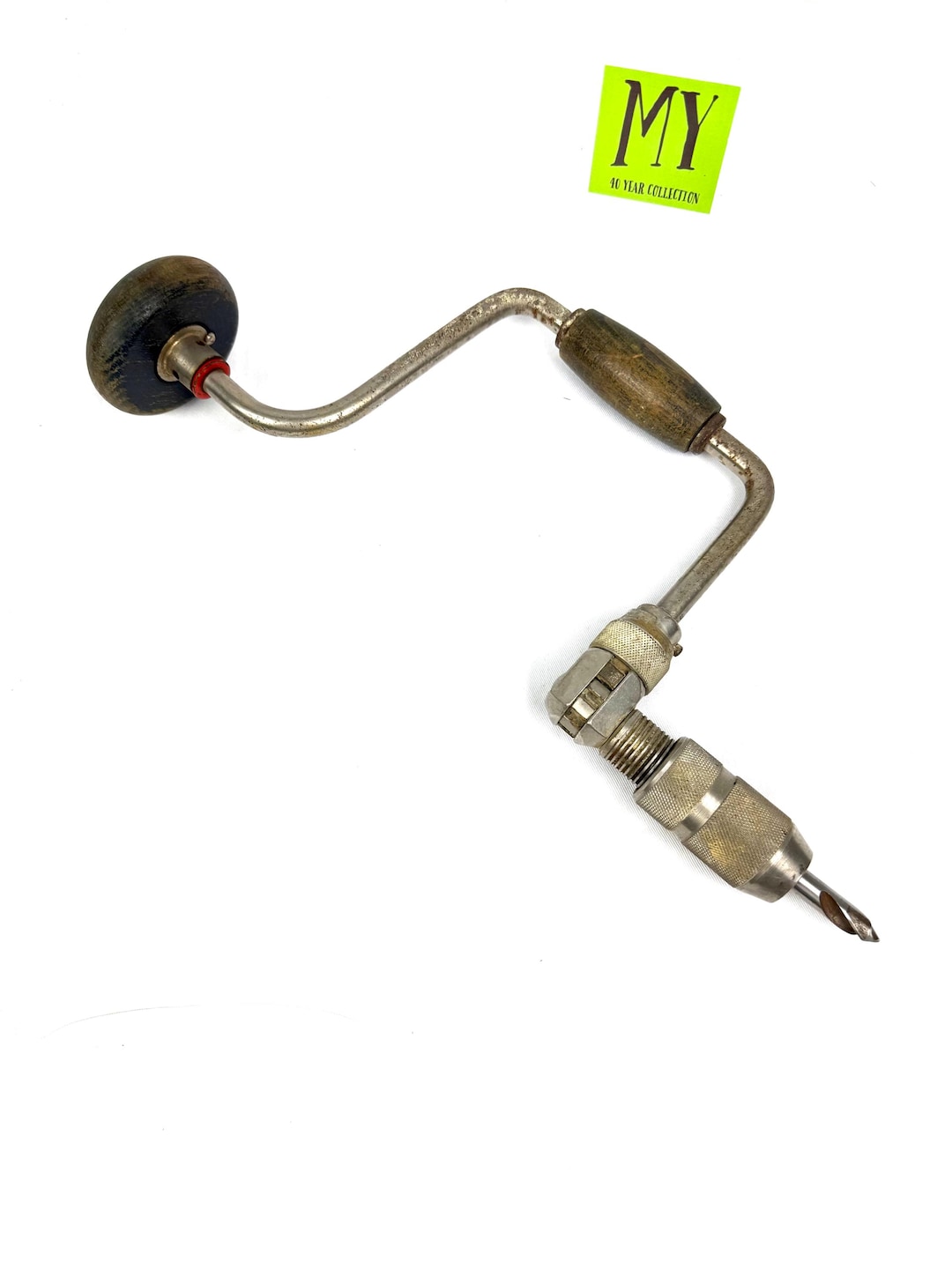 Vintage No.135 Ratcheting Brace Drill Hand Crank Woodworking Tool USA ...