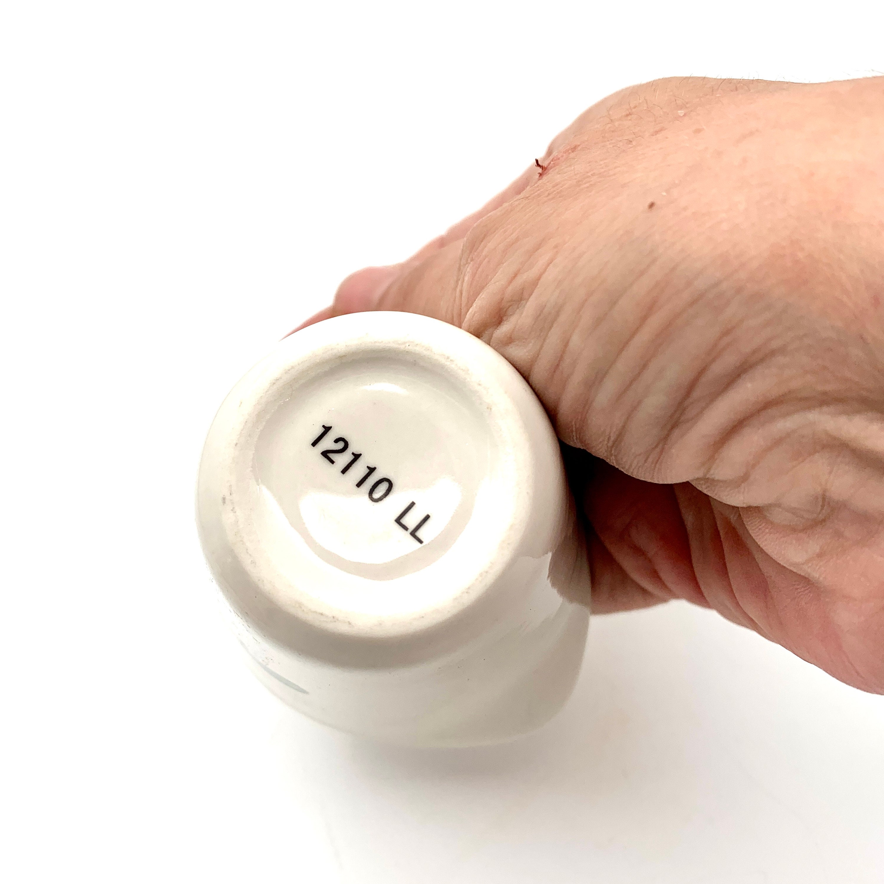 Vintage Pair of Ceramic Syrup Cups Dressing Cup White With - Etsy