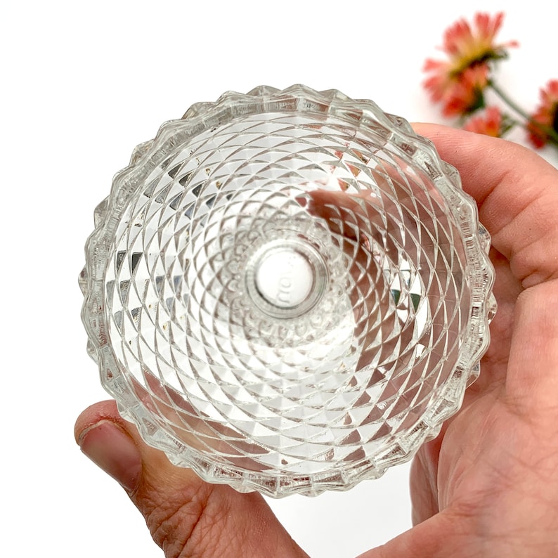 Vintage Avon Pineapple Pattern Glass Votive Candle Holder | Etsy