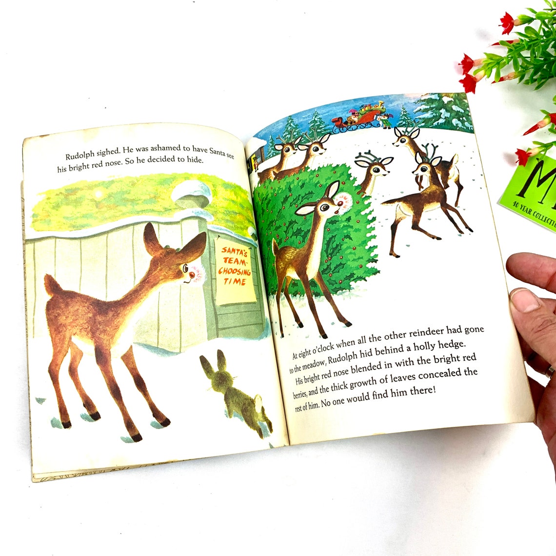 1976 Rudolph the Red Nosed Reindeer A Little Golden Book by - Etsy