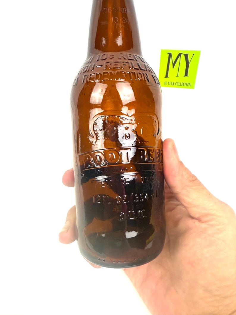 Vintage IBC Root Beer Bottle – Embossed Amber Glass, 12oz Soda ...