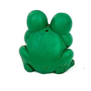 Vintage Mini Toy Frog - Rubber Green Frog With Googley Eyes - Tiny Frog ...
