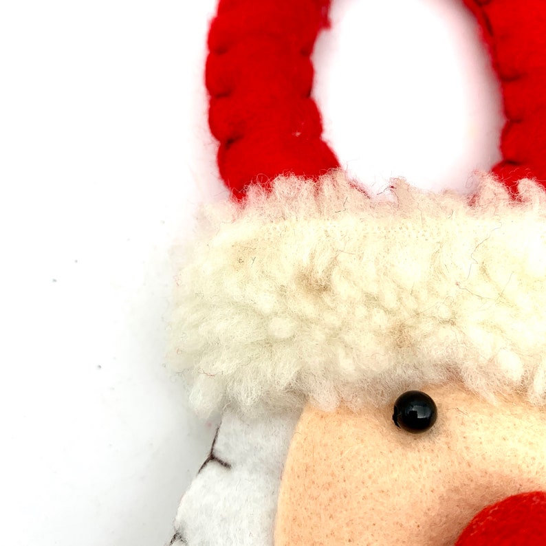Vintage Soft Santa Claus Head Door Knob Decor Hooked Santas - Etsy