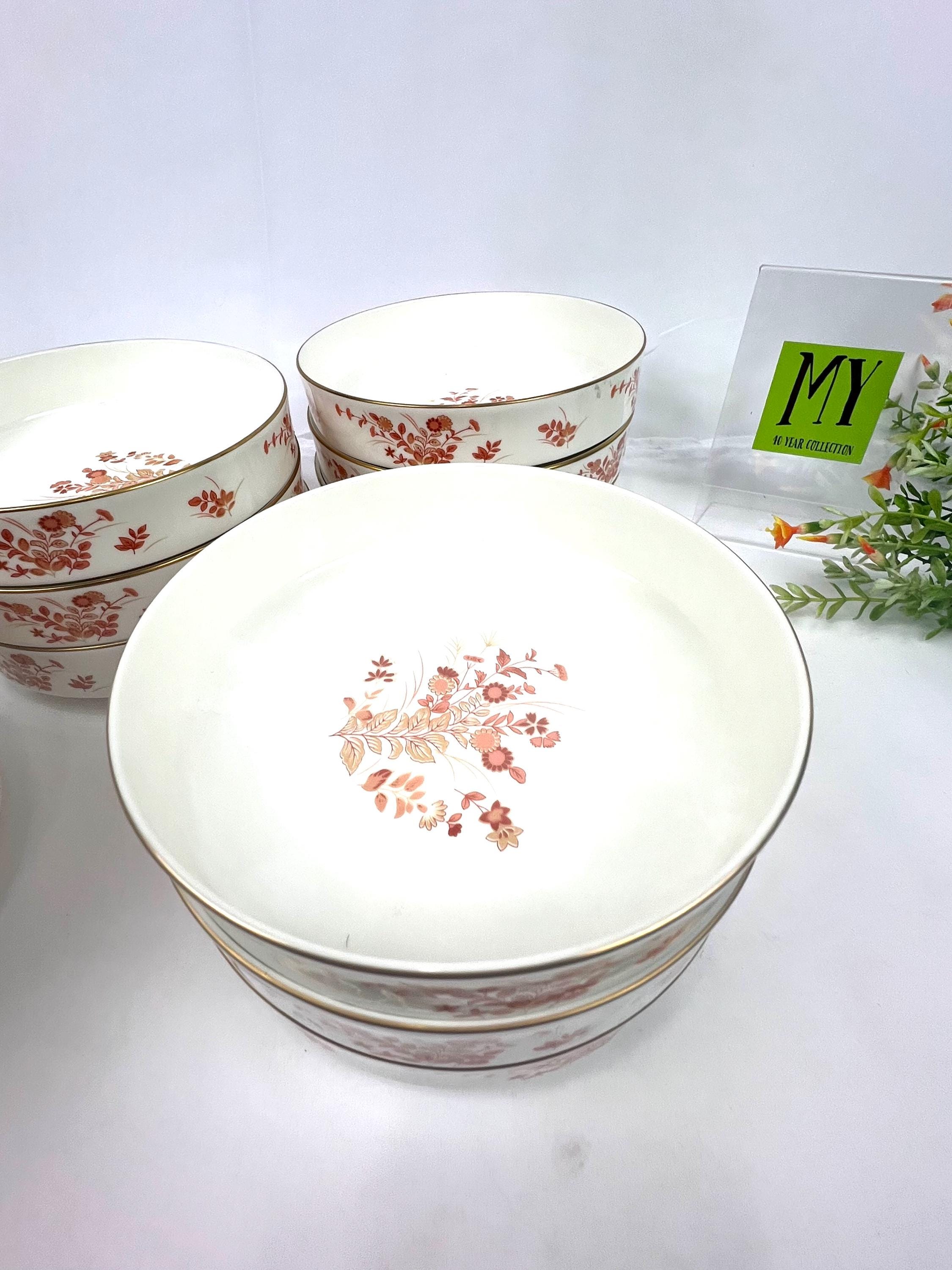 Vintage Mikasa Eastwind Bone China Coupe Fruit Dessert Bowl: Rust ...