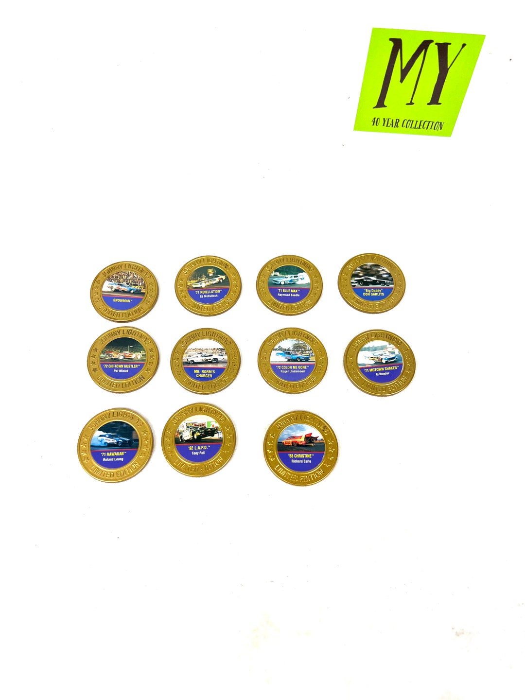 Vintage Tokens - Johnny Lightning Limited Edition Tokens Set of 11 ...