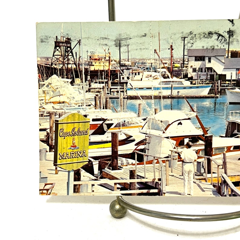 Vintage Cape May New Jersey Cape Island Marina Postcard - Etsy