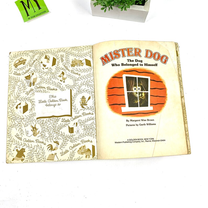 1980 Mister Dog A Little Golden Book Classic by Margaret Wise | Etsy
