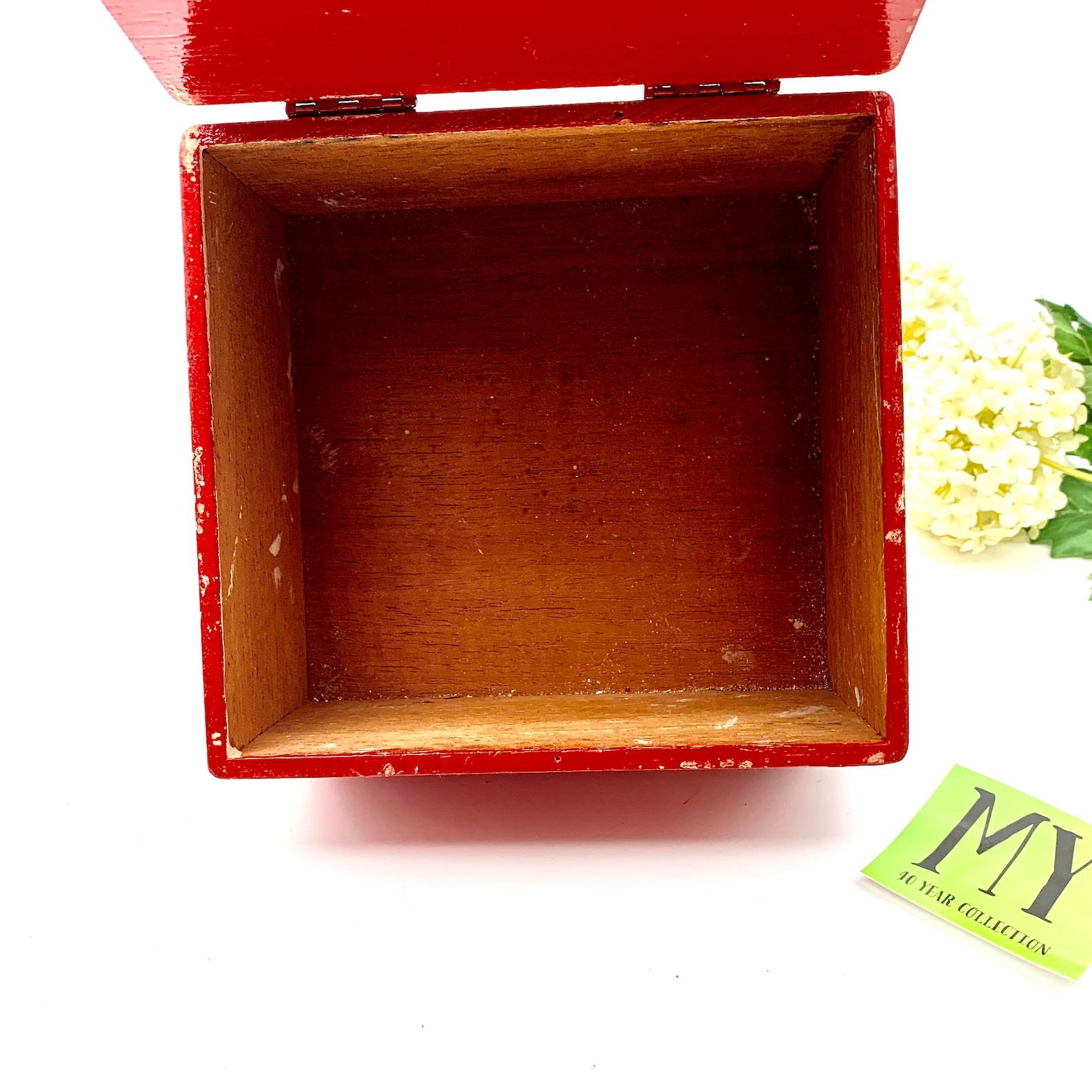 Vintage Handmade Seashell Trinket Box Red Wooden Box Seashell - Etsy