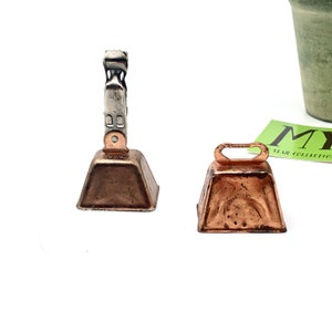 Pair of Vintage Mini Copper Bells Mini Cow Bells Fishing Bells Bells ...