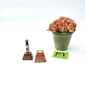 Pair of Vintage Mini Copper Bells Mini Cow Bells Fishing Bells Bells ...