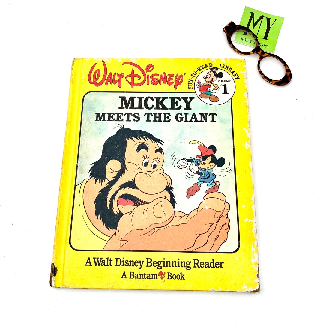 1986 Mickey Meets the Giant a Walt Disney Fun to Read Library Hardcover ...